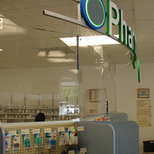 Bulletproof Transaction Windows Used In Hospital E.R.S And Pharmacies